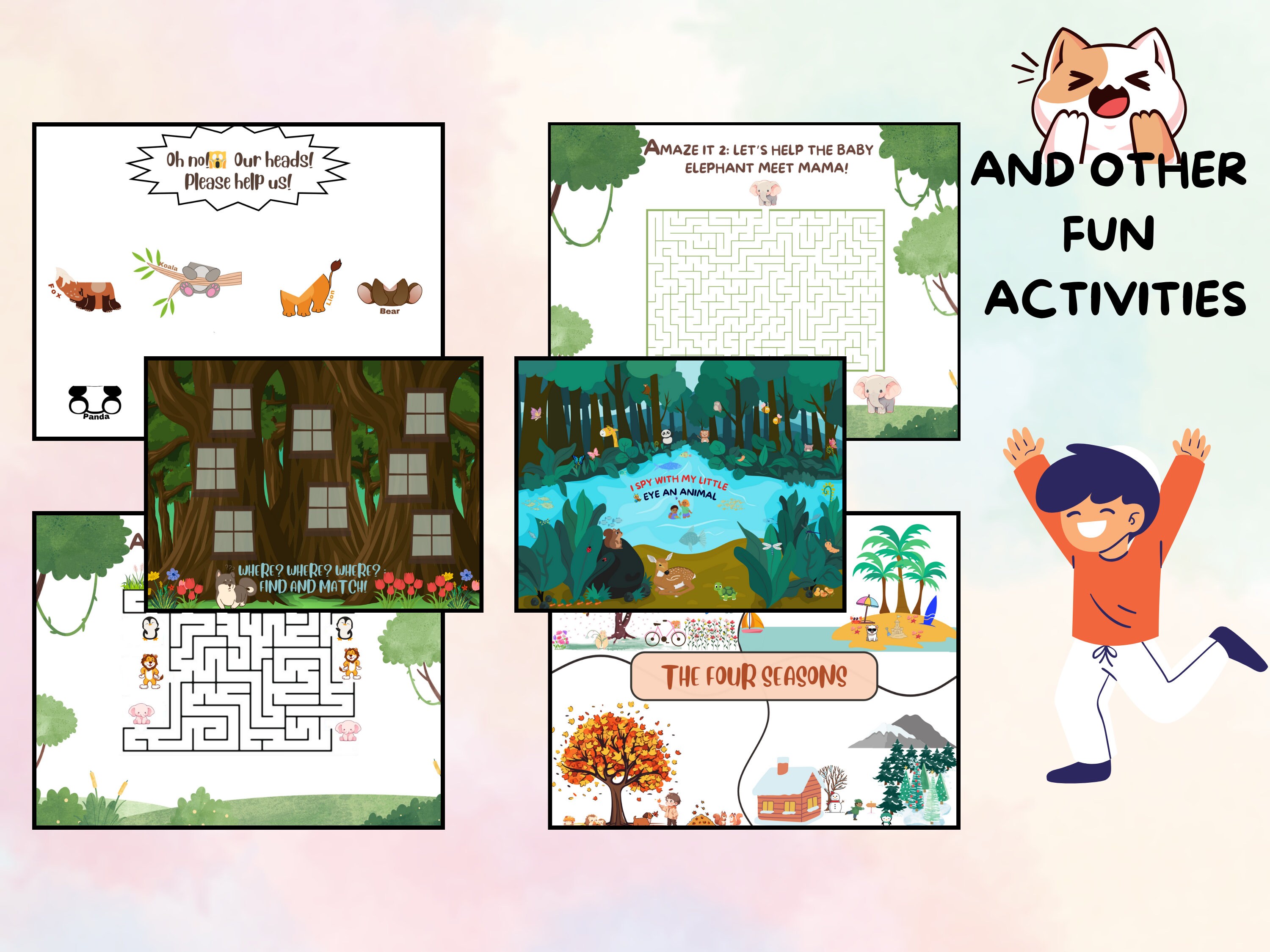 Educational Animal Kingdom Busy Binder Homeschool Learning Tools for ...