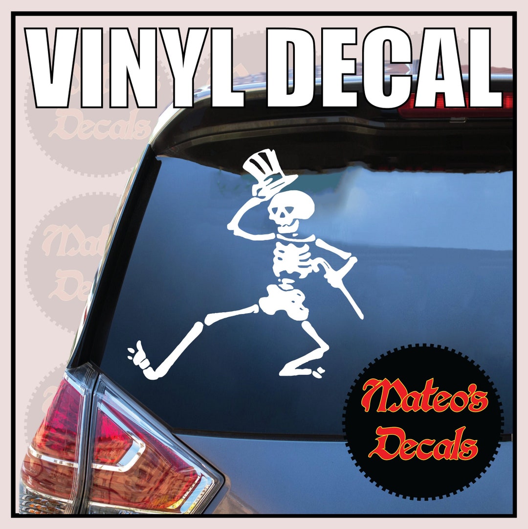 Grateful Dead Dancing Skeleton Vinyl Decal - Etsy