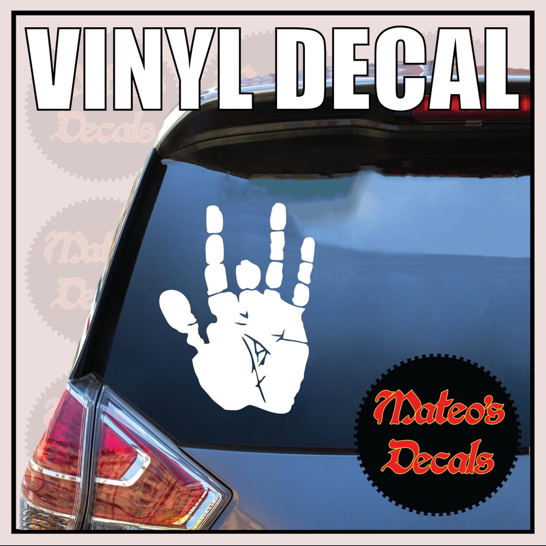 Jerry Garcia Hand Print Vinyl Decal - Etsy