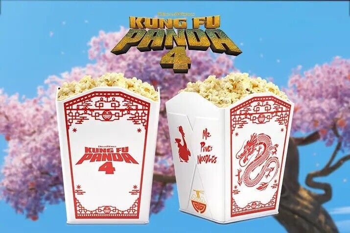 NEW Dreamworks Kung Fu Panda 4 Movie Tin Takeout Box Movie Popcorn ...