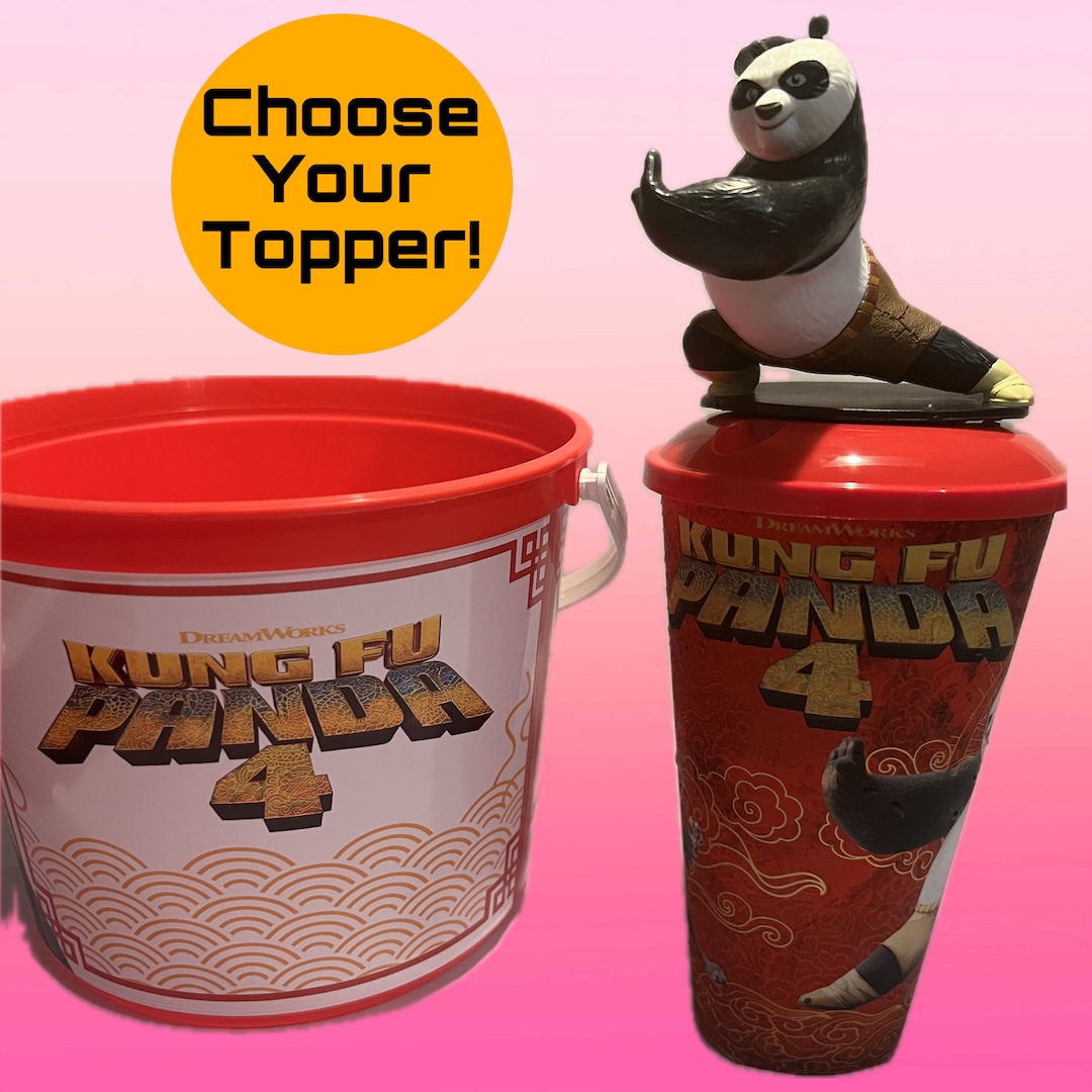 Dreamworks 2024 Kung Fu Panda 4 Movie Popcorn Bucket and Cup Combo - Etsy