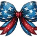 5 Patriotic Coquette Bow Pngs for the 4th of July. Fourth of July ...