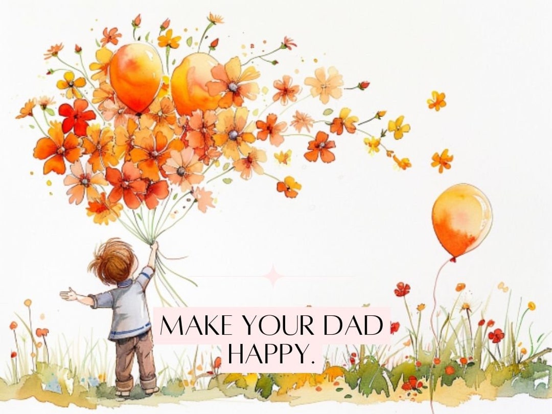 Fathers Day Cards. Set of 7 Printable PNG Cards - Etsy