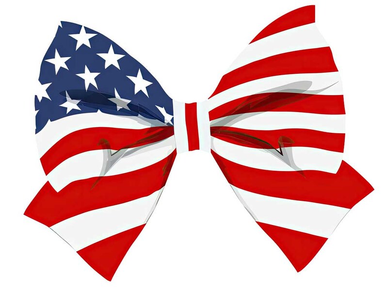 5 Patriotic Coquette Bow Pngs for the 4th of July. Fourth of July ...
