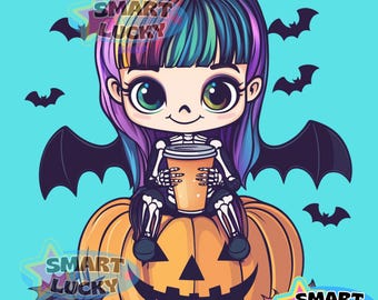 Chibi Halloween Skeleton Png, Skeleton Designs, Halloween for Kids Cute ...