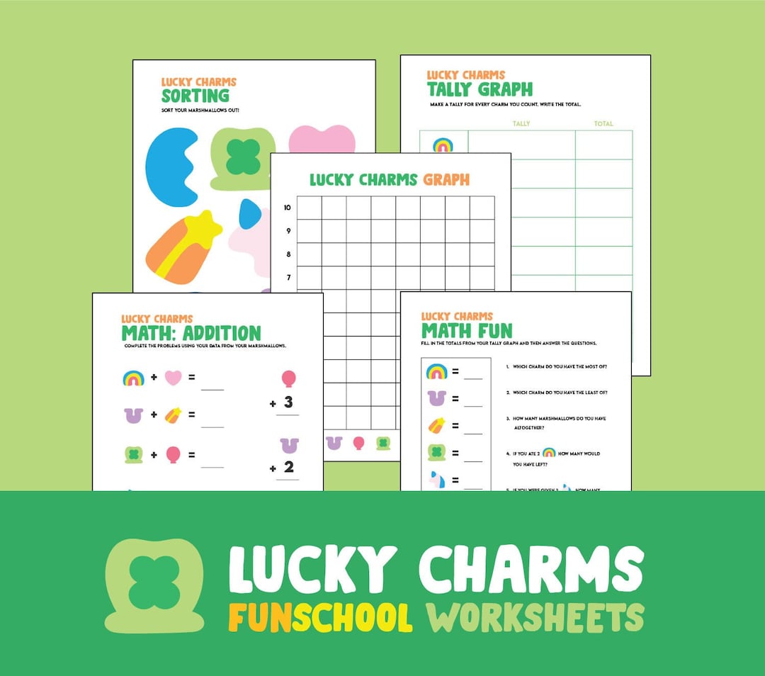 Lucky Charms Worksheets, St Patrick's Day Printable, Preschool ...