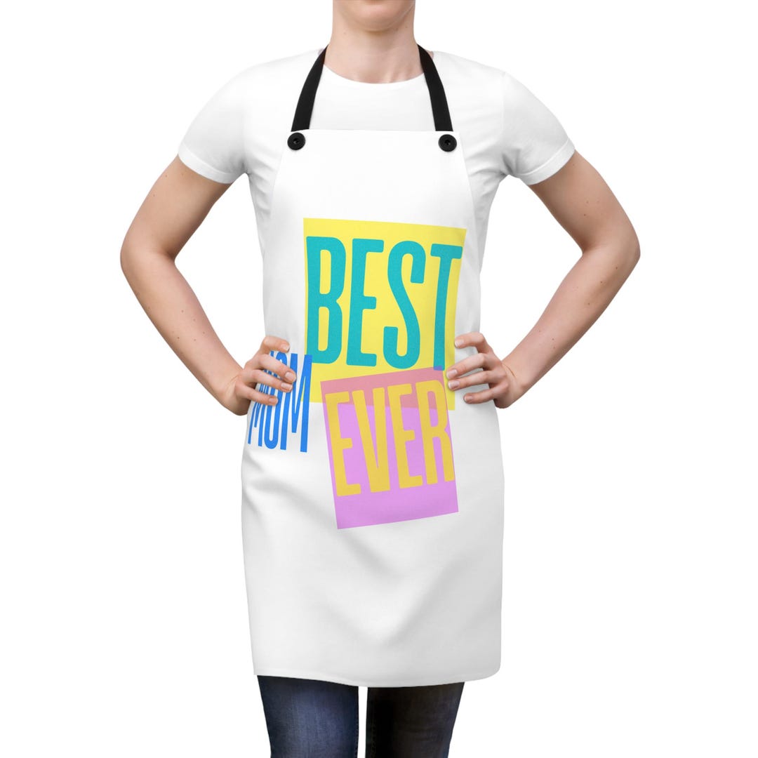 Best Mom Ever Apron | Colorful Cooking Gift for Mothers, Mother's Day ...