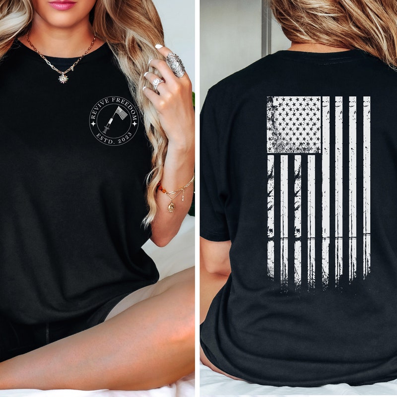 American Flag Shirt Women - Etsy