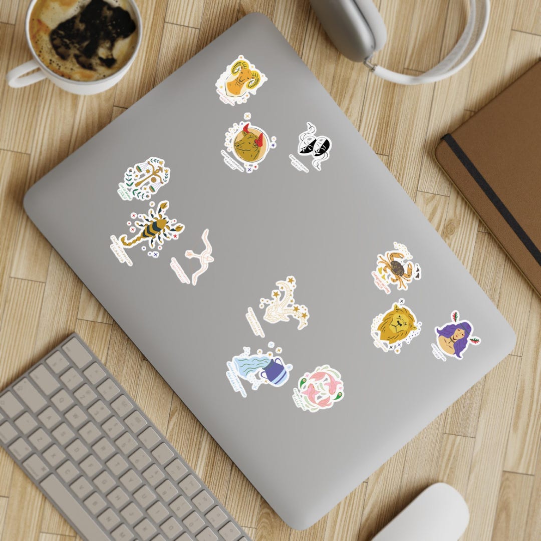 Bulk Order, Zodiac Signs Sticker Pack 10pcs, Star Signs, Zodiac ...