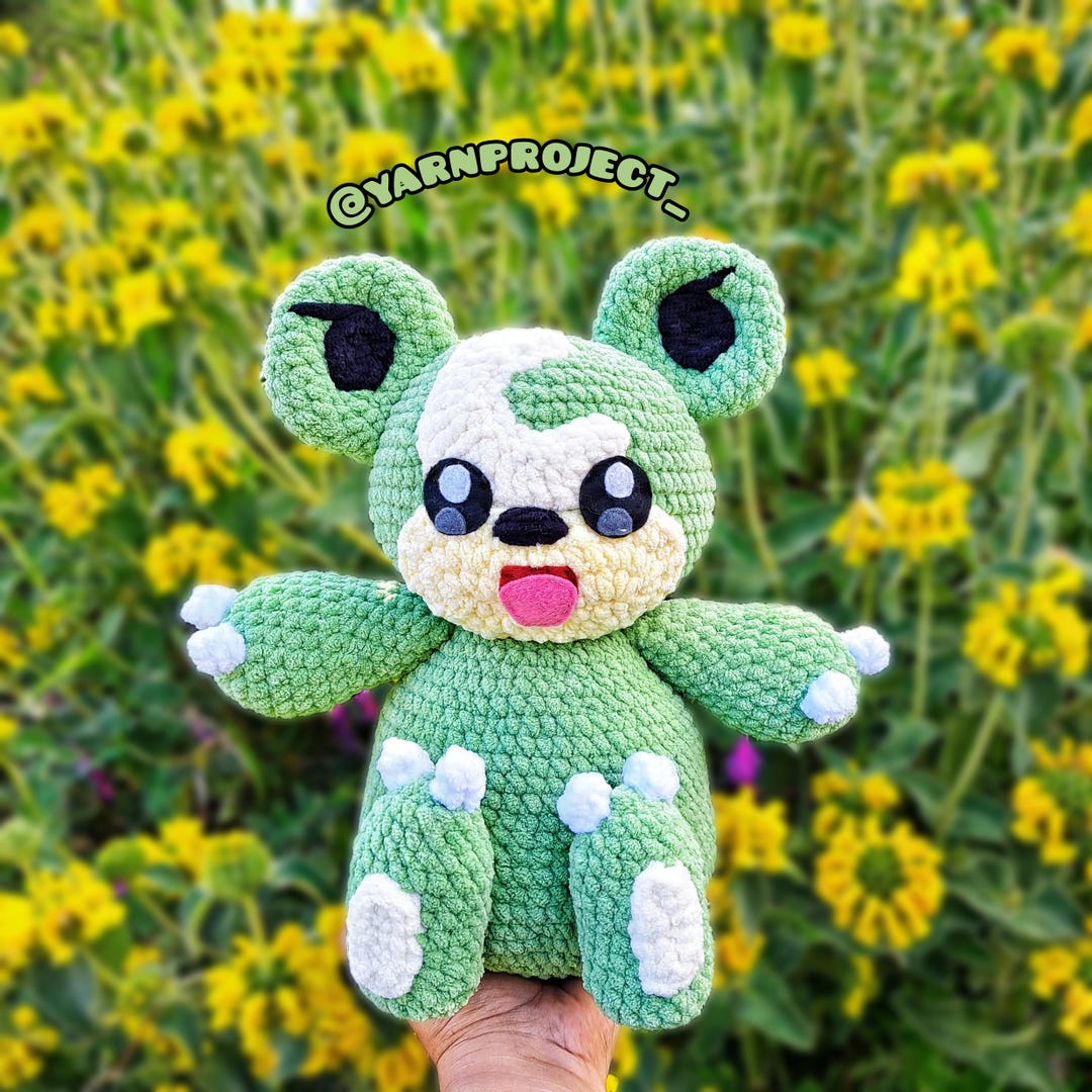 Shiny Teddiursa Pokemon Crochet Plushie - Etsy