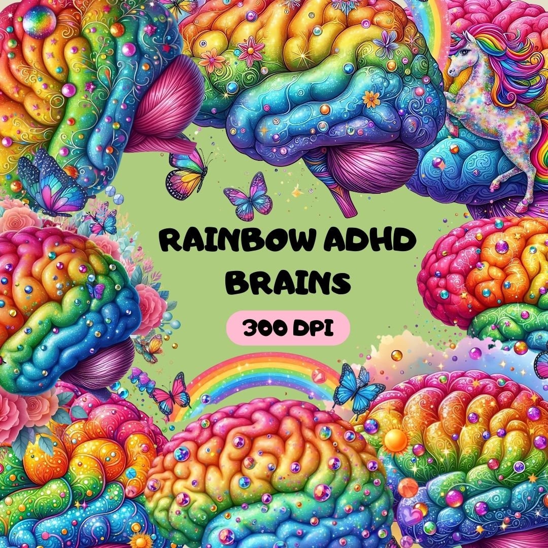 15 Brain Art ADHD Awareness Mind Mental Health Medical Human Brains ...