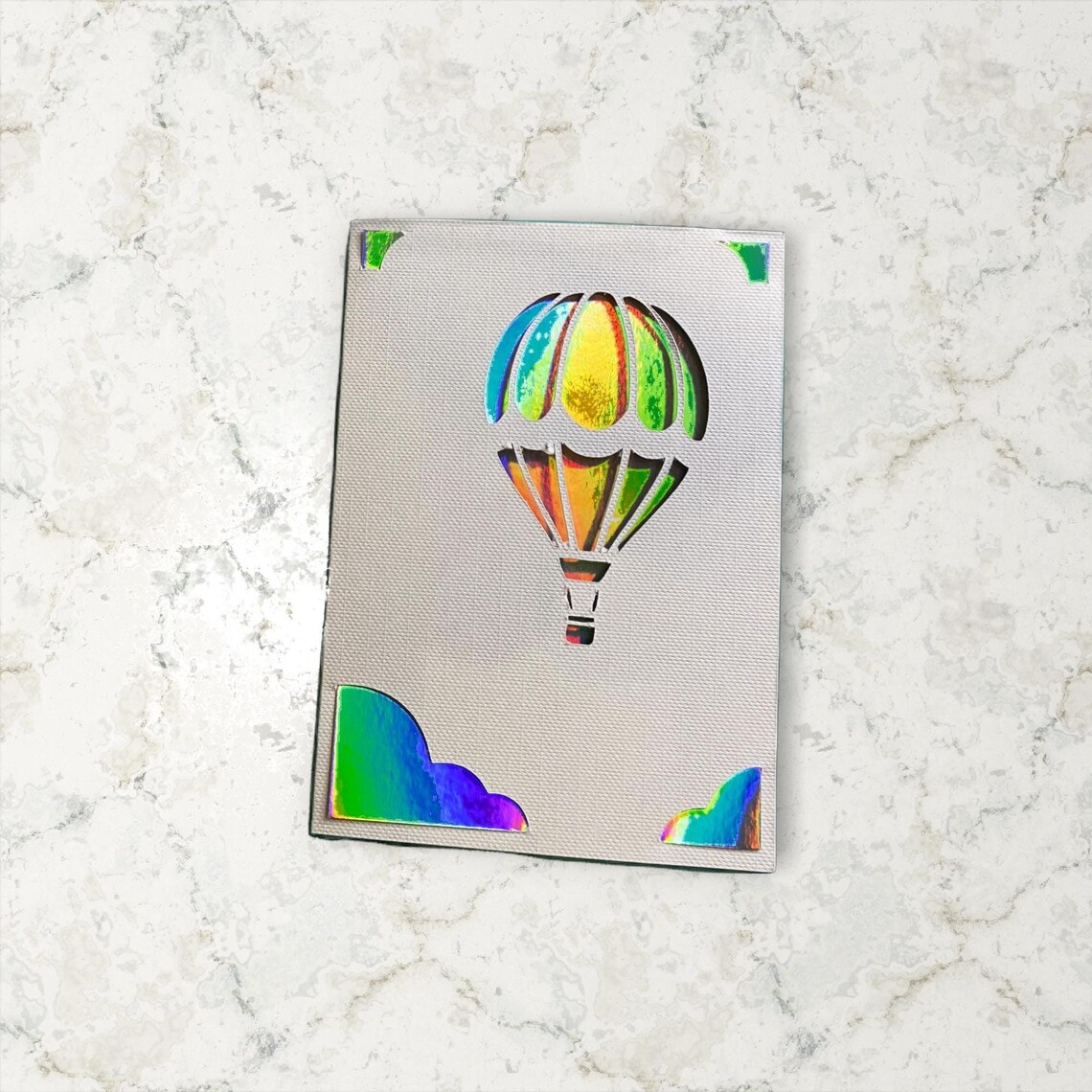 Just Because Card | Hot Air Balloon | Cute Hot Air Balloon Card ...