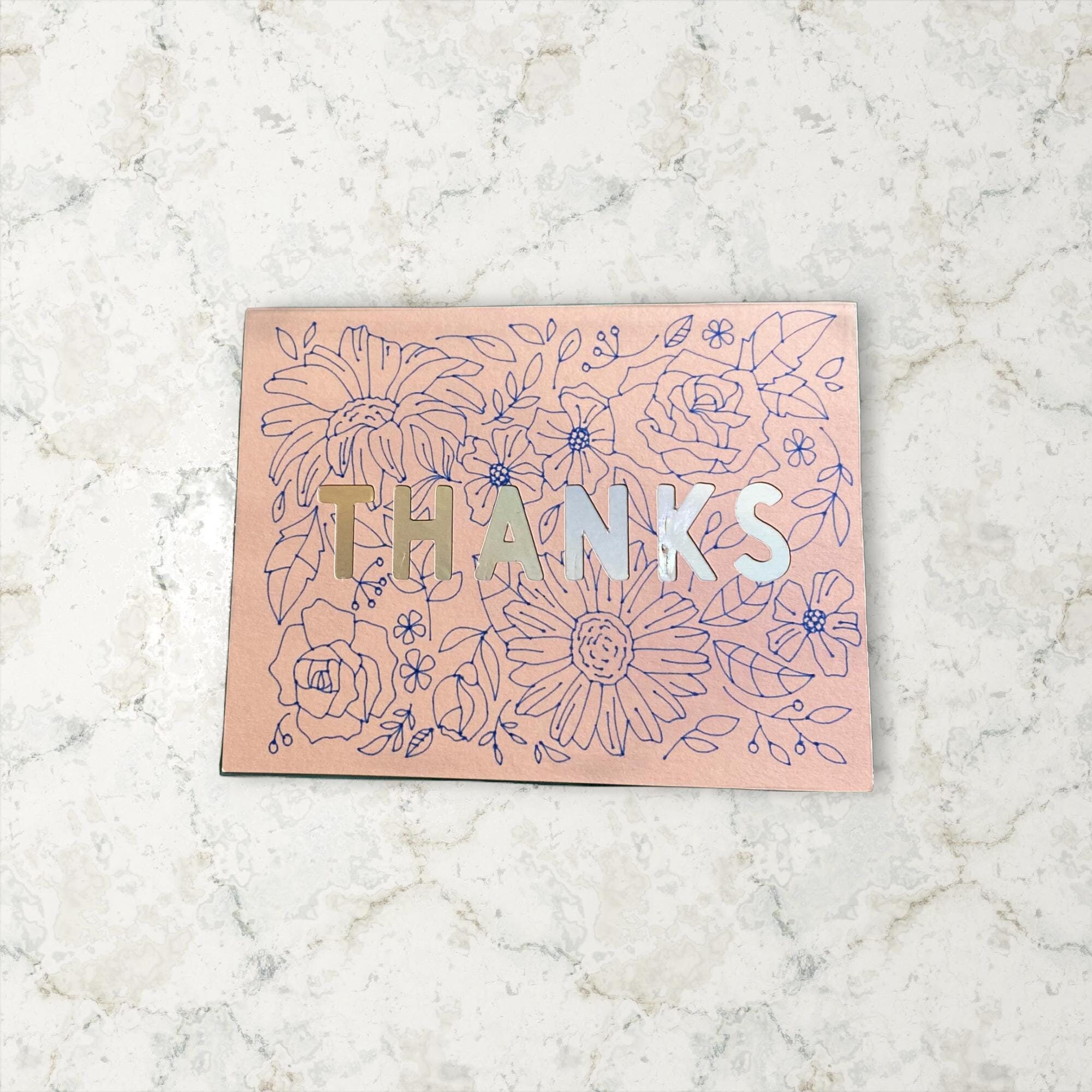 Thank You Card | Thanks | Cute Thank You Card | Handmade Card ...