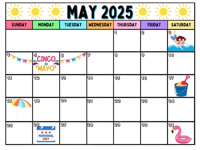 2024 / 2025 Printable Blank Calendar - Etsy UK
