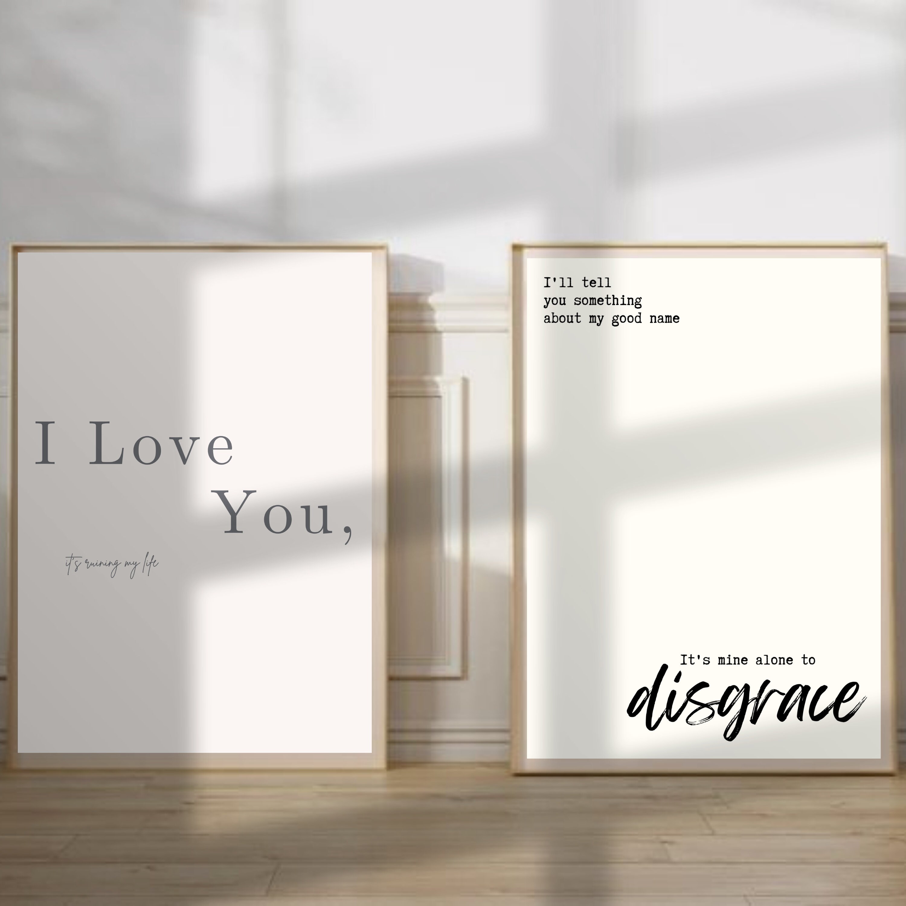 Fortnight Taylor Swift Song Lyrics Poster, the Tortured Poets ...