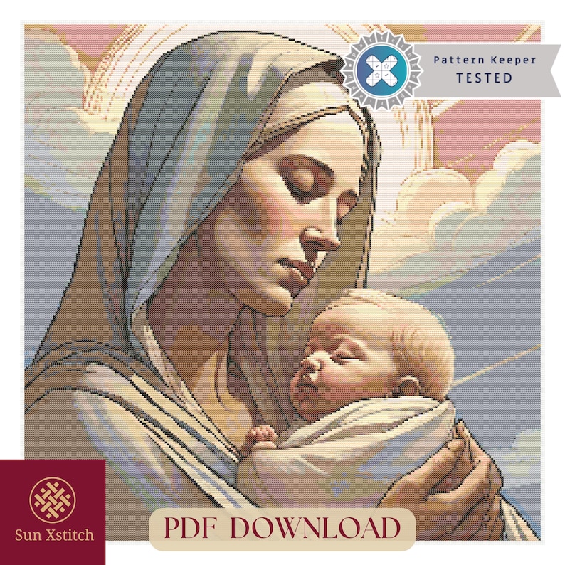 Counted Cross Stitch Pattern Digital PDF. Pattern Keeper Compatible. Needlepoint Chart ...