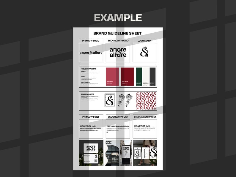 Editable Brand Identity Guideline Template | Customizable Brand Board ...