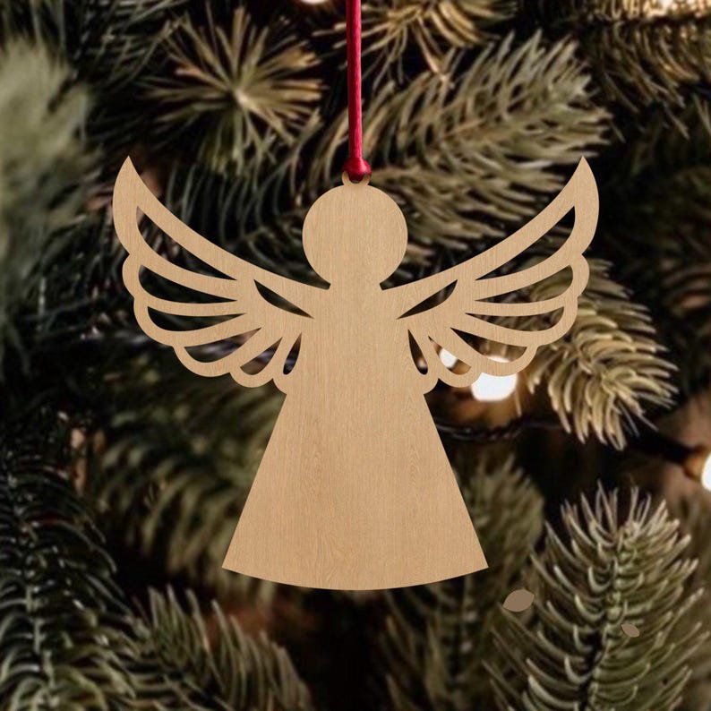 Christmas Angel Ornament SVG Bundle | 20 Laser Cut Angel Designs ...