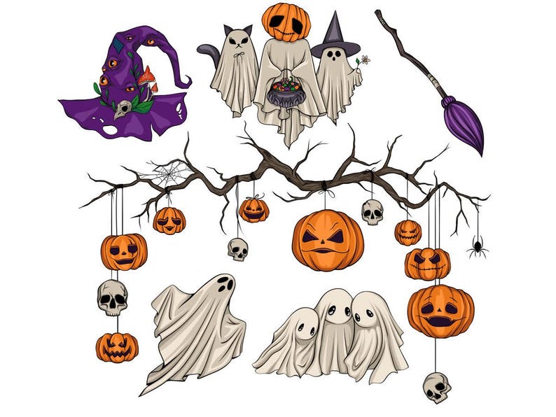 36PNG Cute Halloween Clip Art, Ghost Png, Halloween Pumpkin Png ...