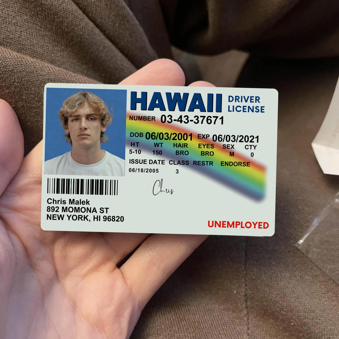 100% PERSONALIZED Mc Lovin ID Card | Custom SUPERBAD Mclovin Id Card ...