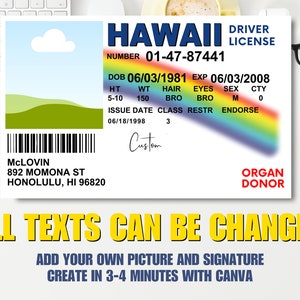 100% PERSONALIZED Mc Lovin ID Card | Custom SUPERBAD Mclovin Id Card ...