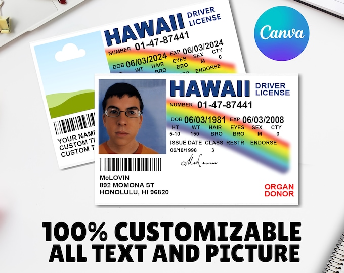 Mclovin ID Card From Movie Superbad ultra High Definition PRINT Free Stamp Shipping - Etsy