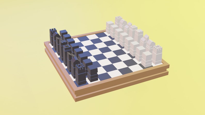 Chess, Cubic, Chess Set, 3d, Print, Printer, .stl, Playability, Board ...