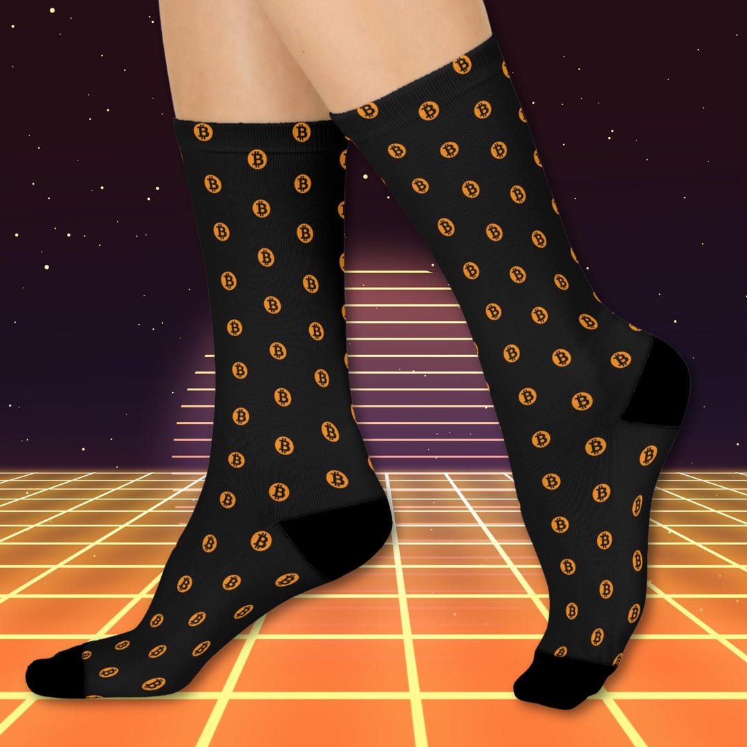 Bitcoin Investor Crew Socks, BTC Gift for Bitcoin Lovers, Father's Day ...