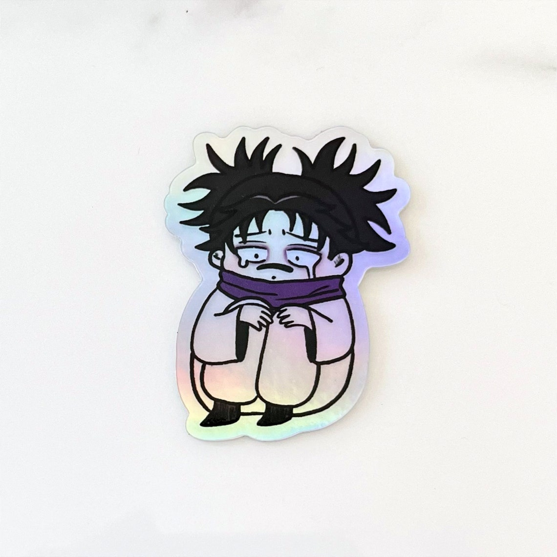Deprecho depressed Choso Die Cut Holographic Sticker/ Chibi Sorcerer ...