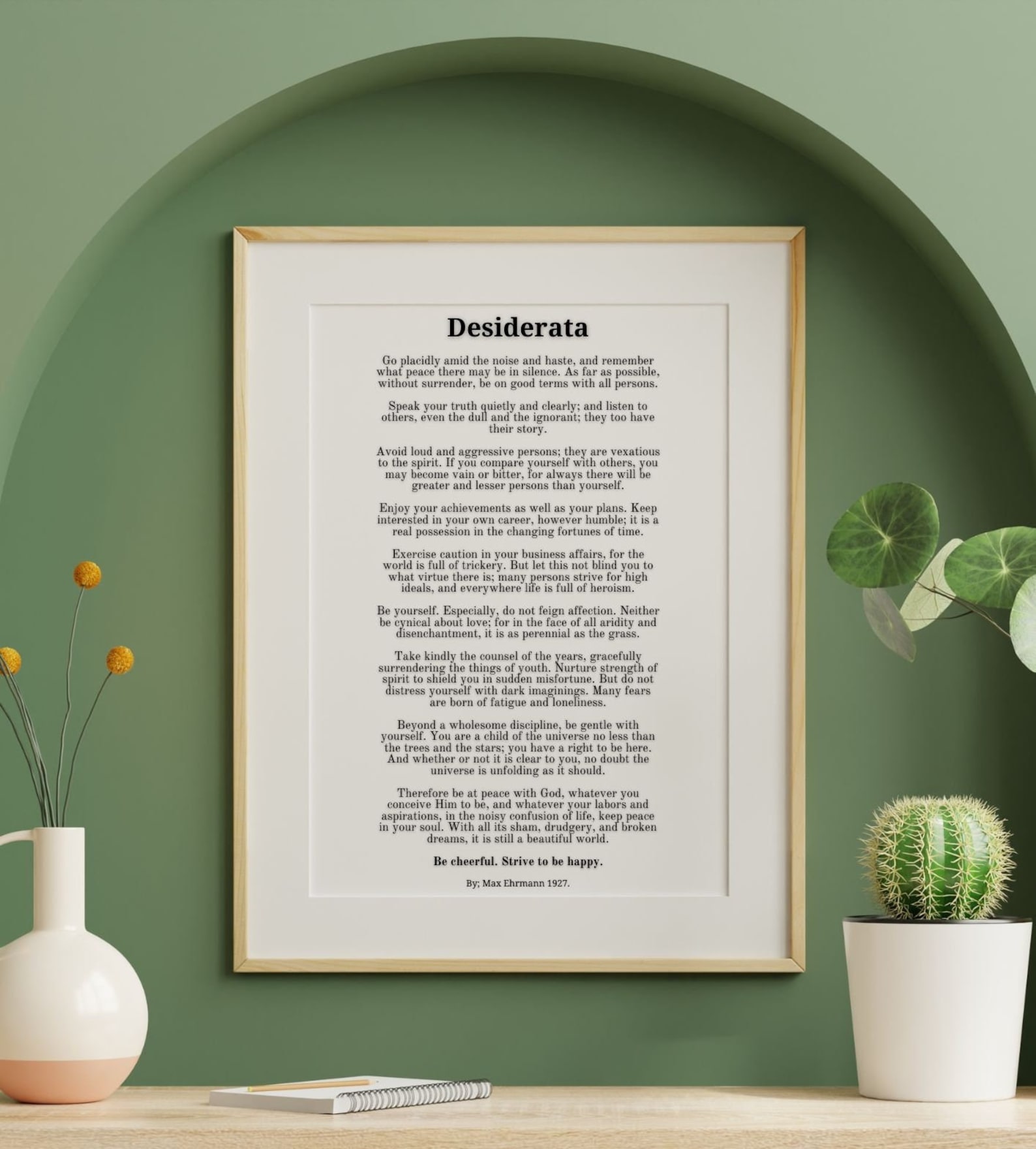 Desiderata Printable Wall Art, Poem by Max Ehrmann, Desiderata Poem ...
