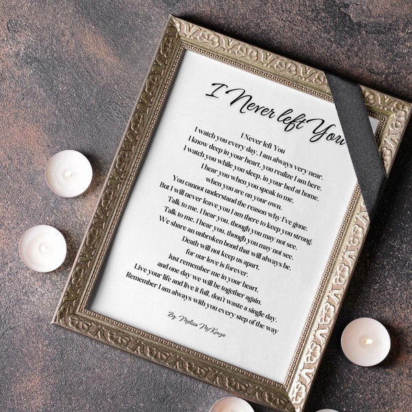 Memorial Poem Left for Son - Etsy