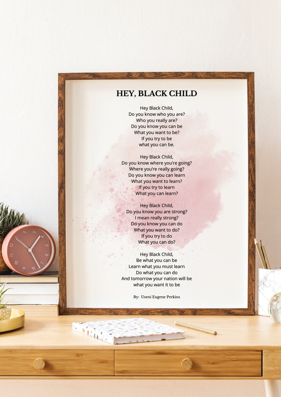 HEY BLACK CHILD, Black African-american Inspirational Poem for Child ...