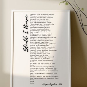 Maya Angelou Poem Print Still I Rise Quote Print and Still Like Dust I ...