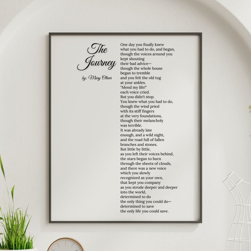 Mary Oliver Wall Art - Etsy