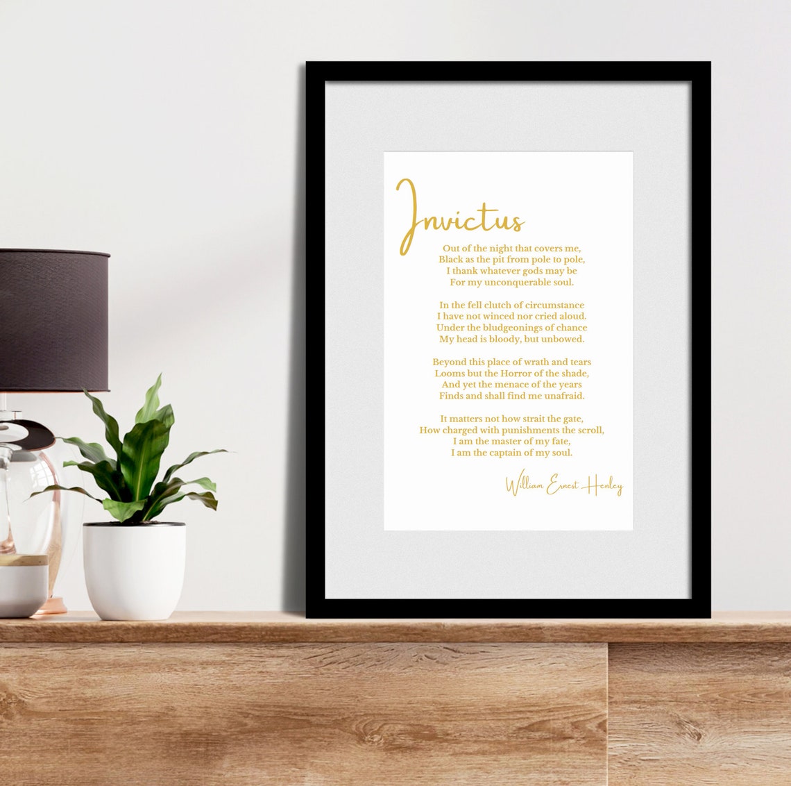 Printable Invictus Poem, Invictus Poem by William Ernest Henley ...