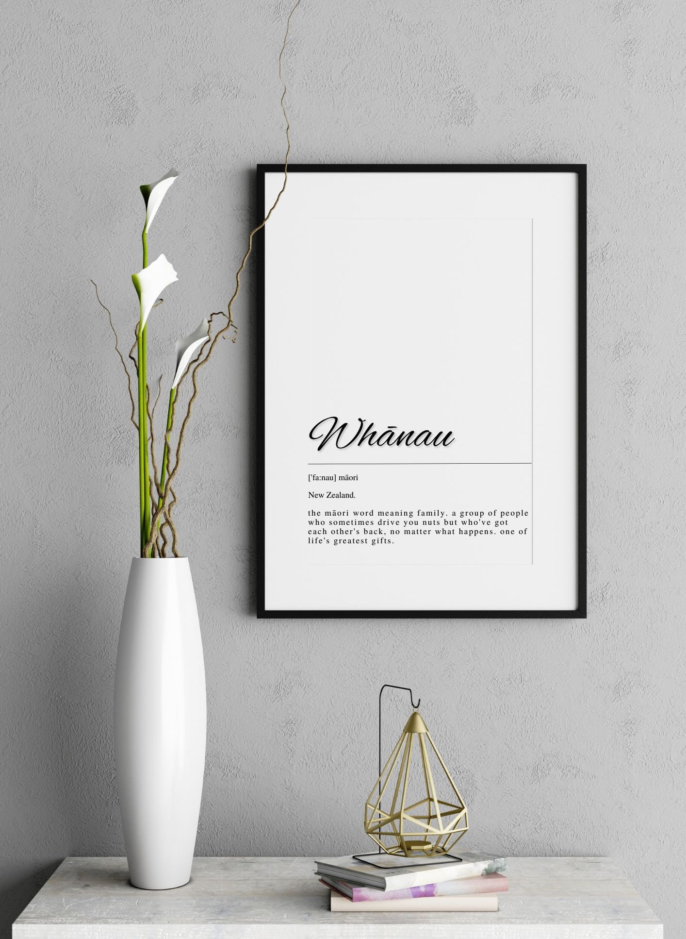 Maori Print, Whanau Definition Print, Whanau Poster, New Zealand Family ...