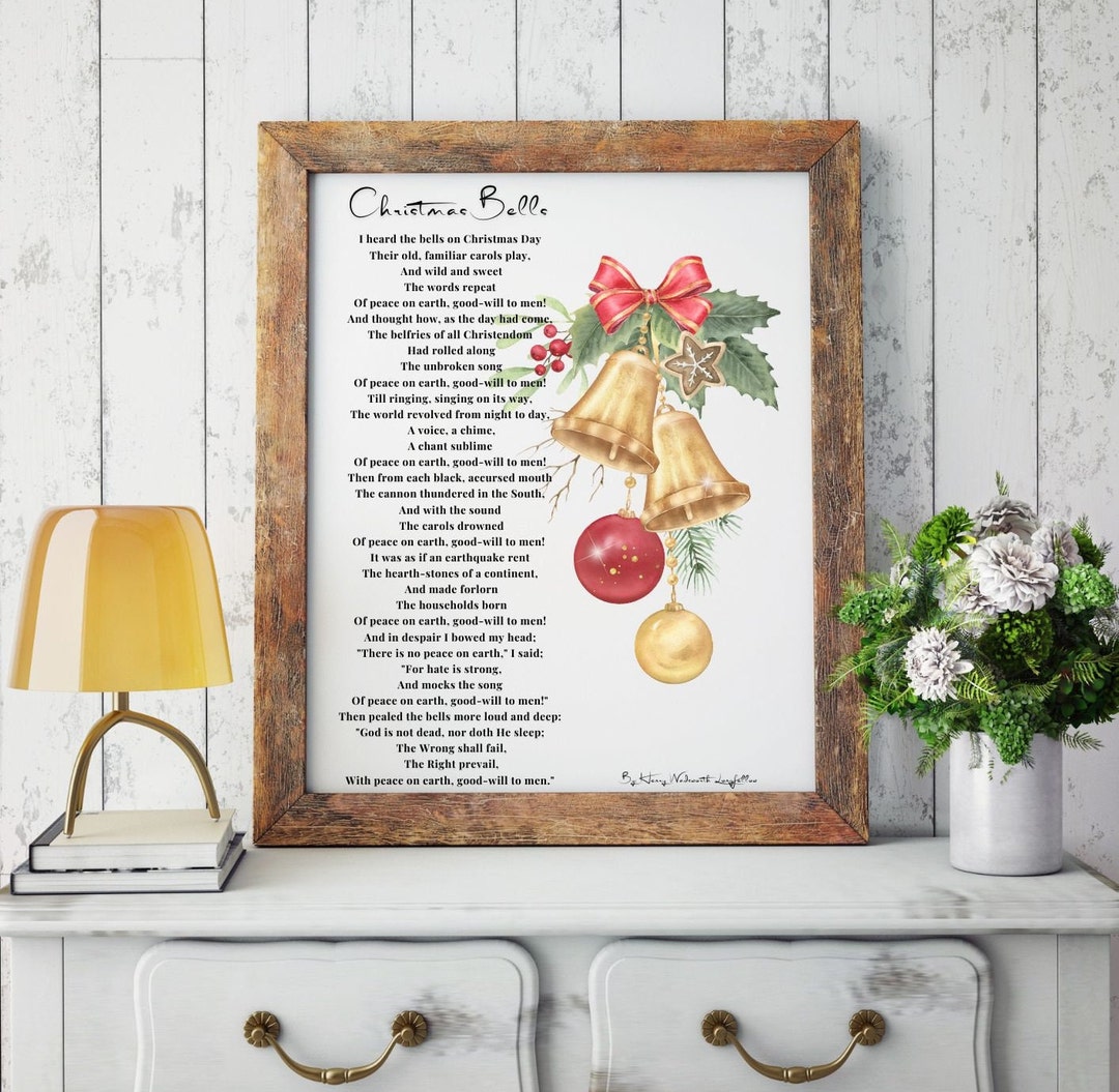 Rustic Christmas Jingle Bells Christmas Wall Art Brass Bells Vintage ...