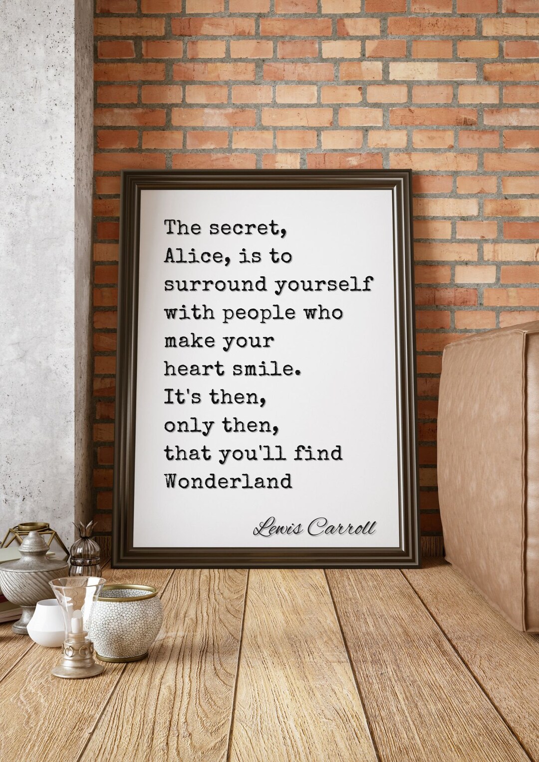 Lewis Carroll Quote Prints the Secret Alice Where You'll Find ...