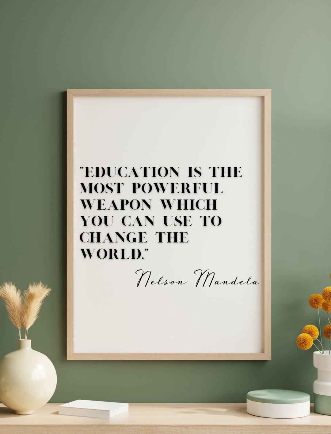 Nelson Mandela Quote Education Printable Quote Classroom Quote ...