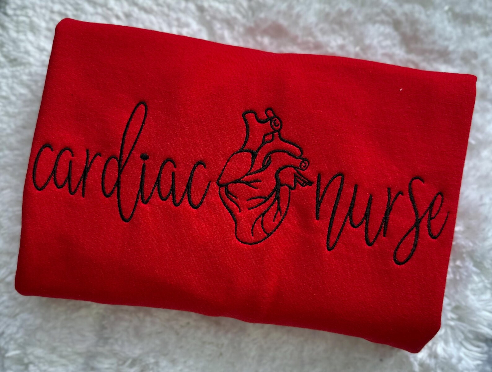 Cardiac Nurse Embroidered Sweatshirt - CVICU Heart Nurse Gift - Etsy