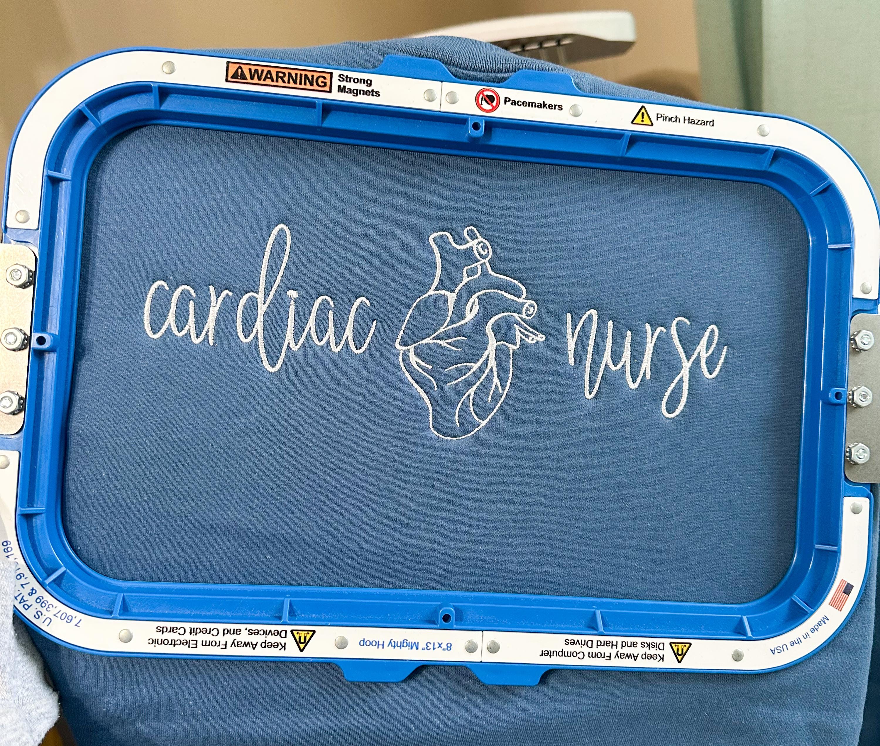Cardiac Nurse Embroidered Sweatshirt - CVICU Heart Nurse Gift - Etsy