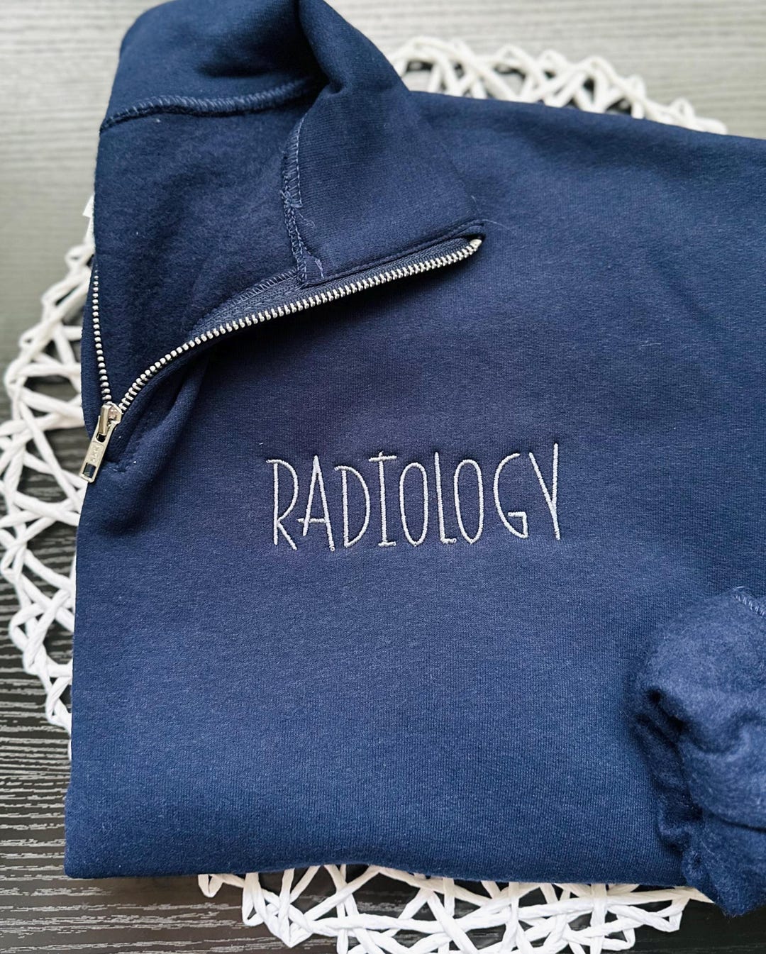 Radiology Embroidered Quarter-zip Sweatshirt, Rad Tech Quarter Zip - Etsy