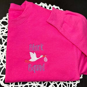 Stork Squad Crewneck Sweatshirt - Labor and Delivery Nurse Sweatshirt ...