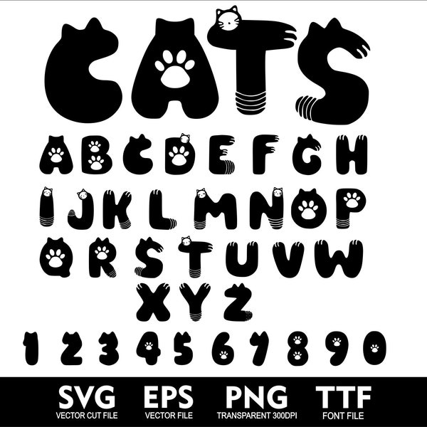 Cat Letters - Etsy
