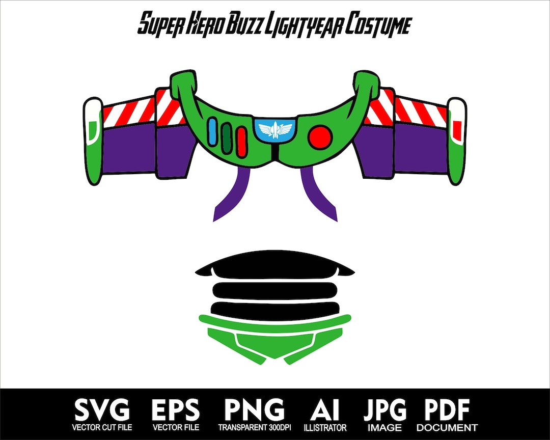 Toy Story Buzz Costume SVG Buzz Lightyear Costume Svg Hero Buzz Svg ...