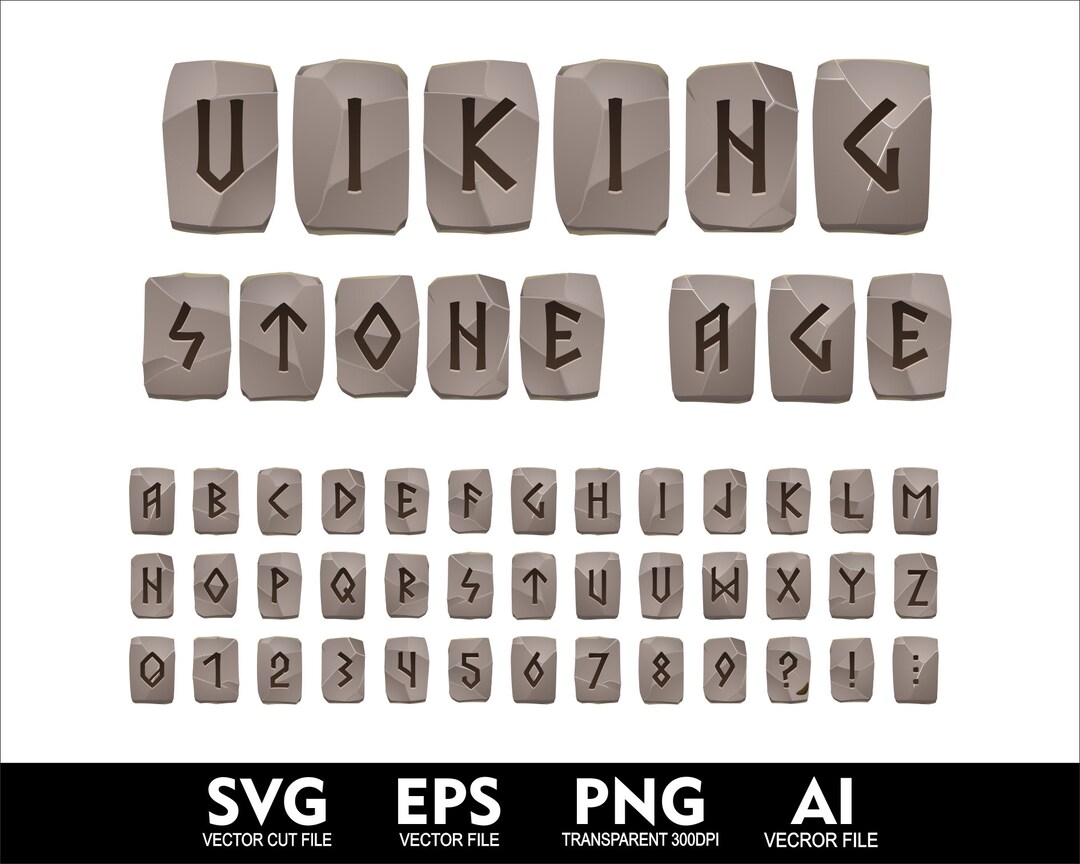 Viking Runic Font Runes Viking Letters Runes Font Crypto Letters ...