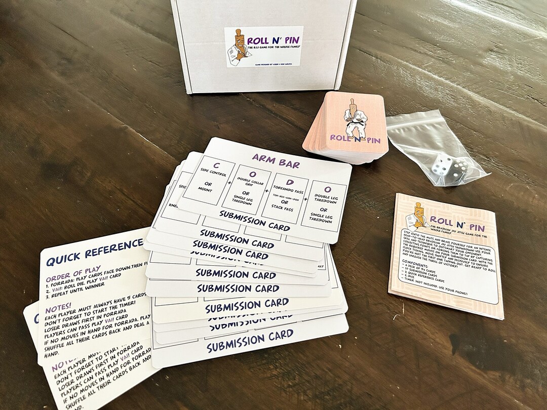 Roll N' Pin: the Brazilian Jiu Jitsu (BJJ) Game for the Whole Family - Etsy