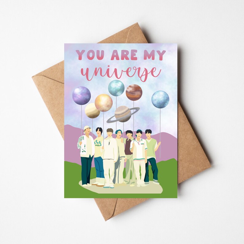 Cute Heartfelt Birthday Card Anniversary for Him for Her BTS You Are My ...