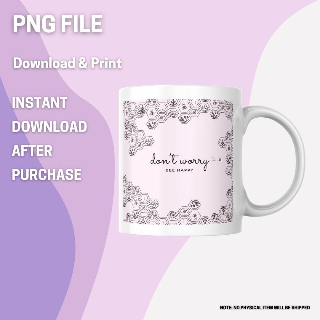 Coffee Mug Design PNG Printable for Gift Souvenir - Etsy