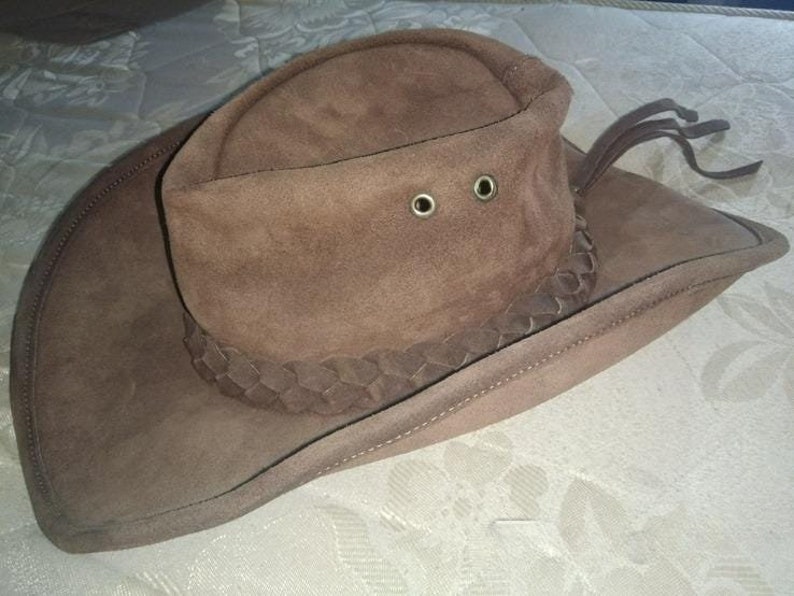 Men's Leather Cowboy Hat Size 58 Leather Western Hats for Men - Etsy